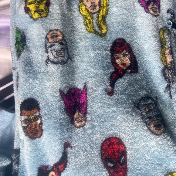 Marvel | Other | Mens Large Onesie Marvel Pajamas Blue Hulk Thor And ...